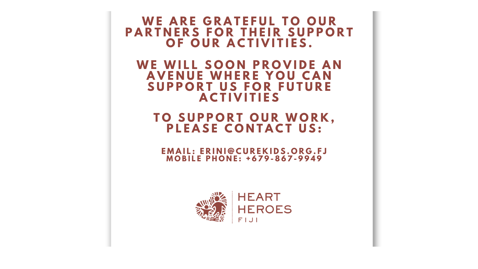 Donation - Heart Heroes Fiji
